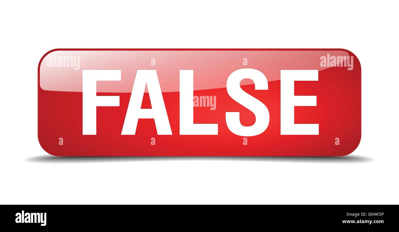 false red square 3d realistic isolated web button Stock Vector Image ...