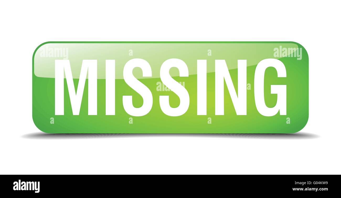 missing green square 3d realistic isolated web button Stock Vector ...