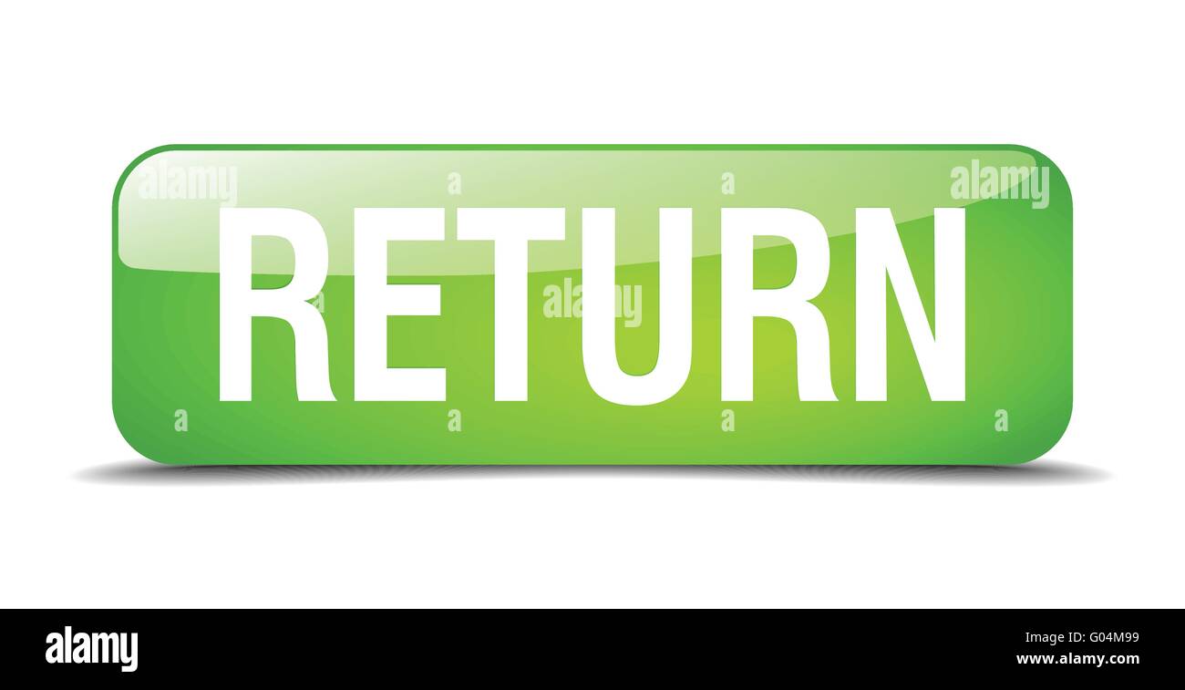 return green square 3d realistic isolated web button Stock Vector Image ...