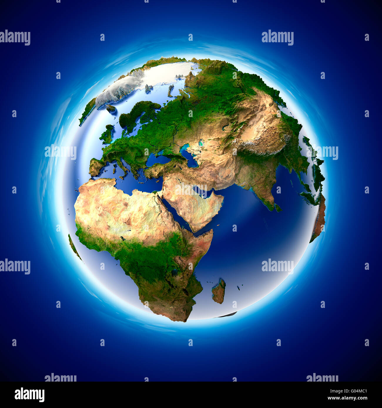 Middle europe map relief hi-res stock photography and images - Alamy