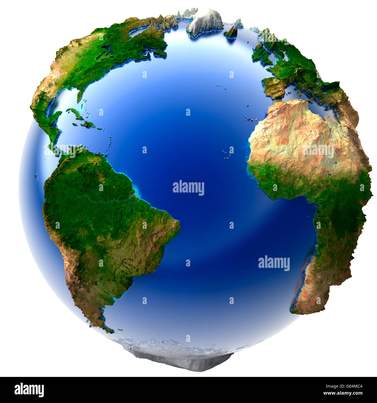 Miniature real Earth Stock Photo - Alamy