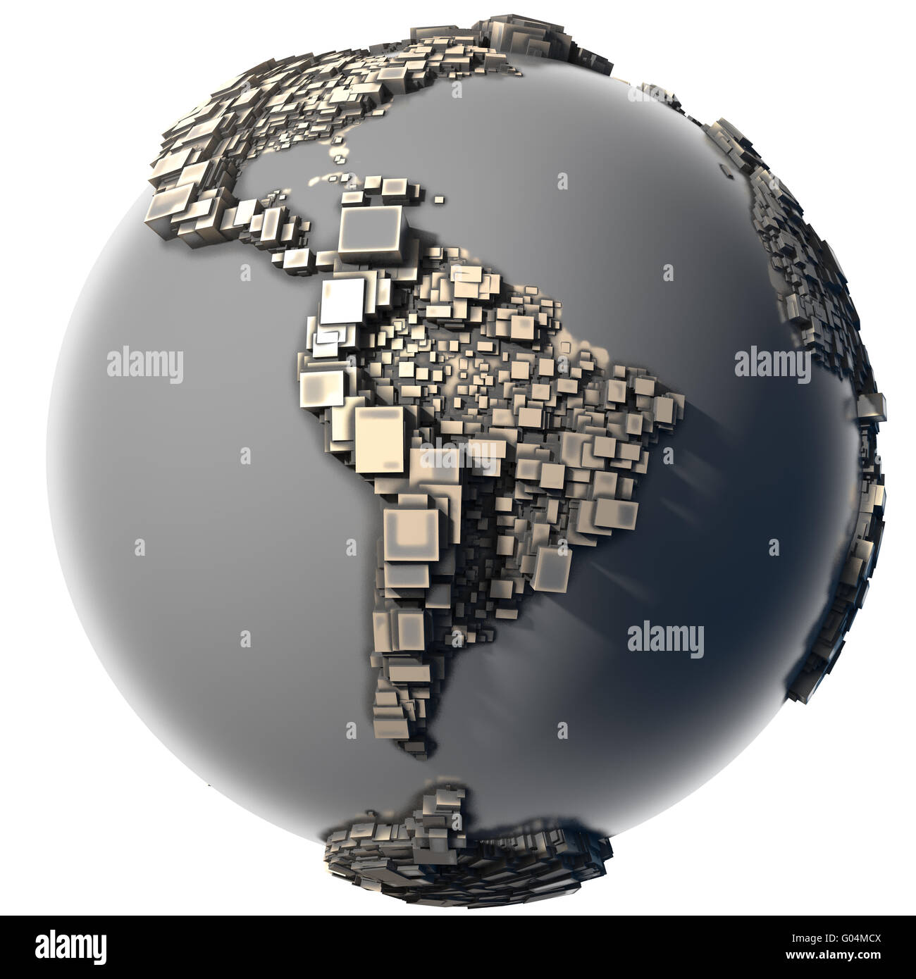 Metal Earth - the block structure Stock Photo - Alamy