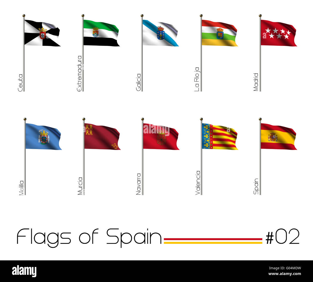 Ceuta flag hi-res stock photography and images - Alamy