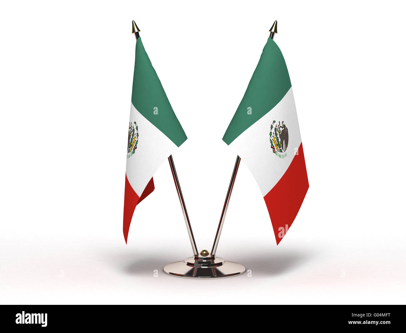 Miniature Flag of Mexico (Isolated Stock Photo - Alamy