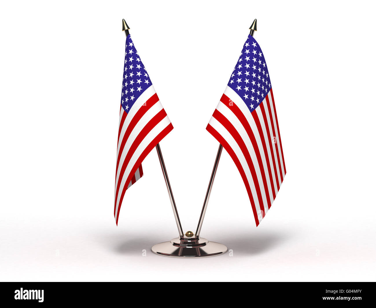 Miniature Flag of USA (Isolated Stock Photo - Alamy