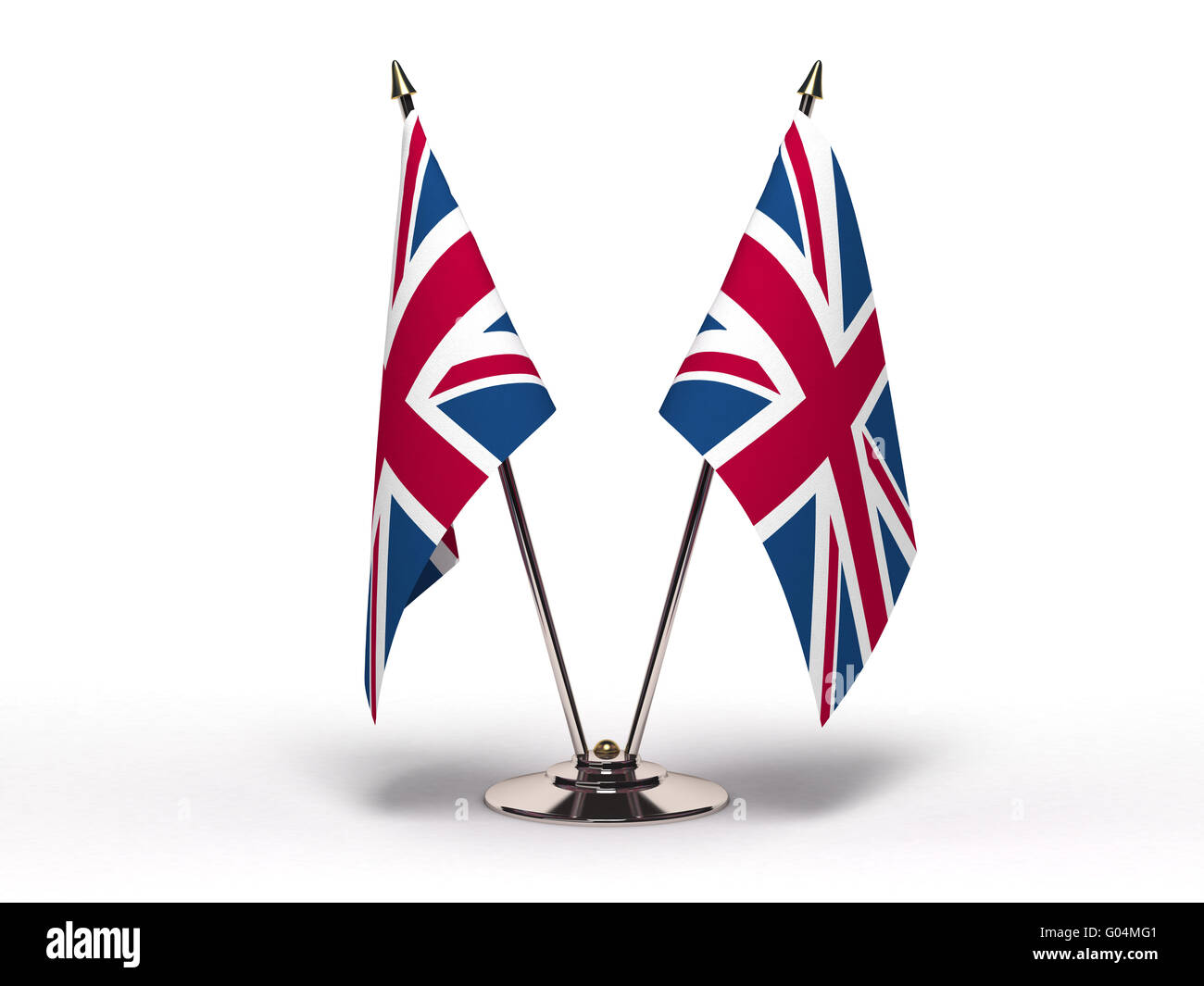 Miniature Flag of United Kingdom (Isolated Stock Photo - Alamy