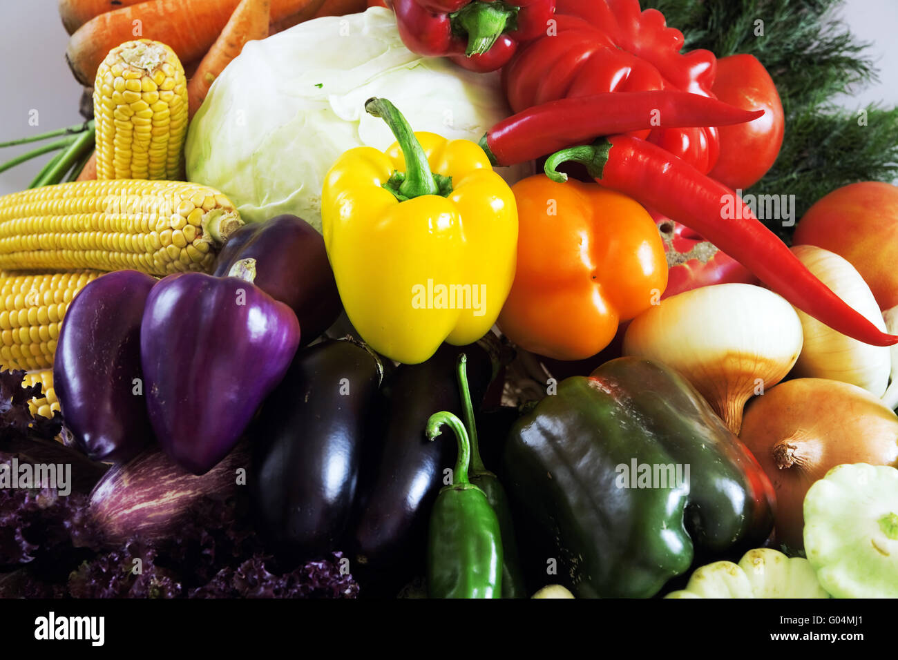Crop of various vegetables as an agricultural back Stock Photo - Alamy