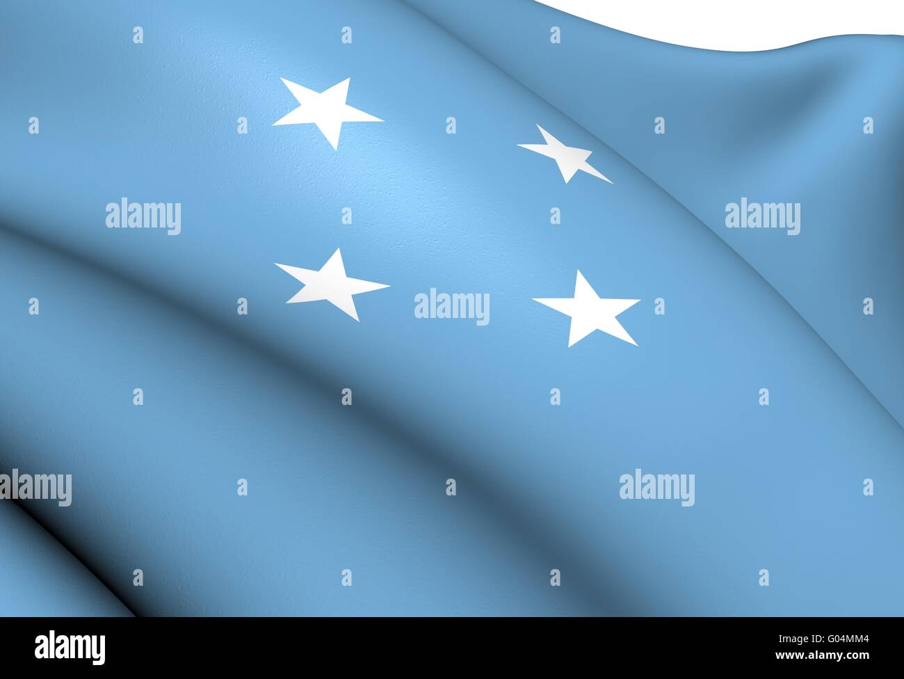 Federated States of Micronesia flag. Close up Stock Photo - Alamy
