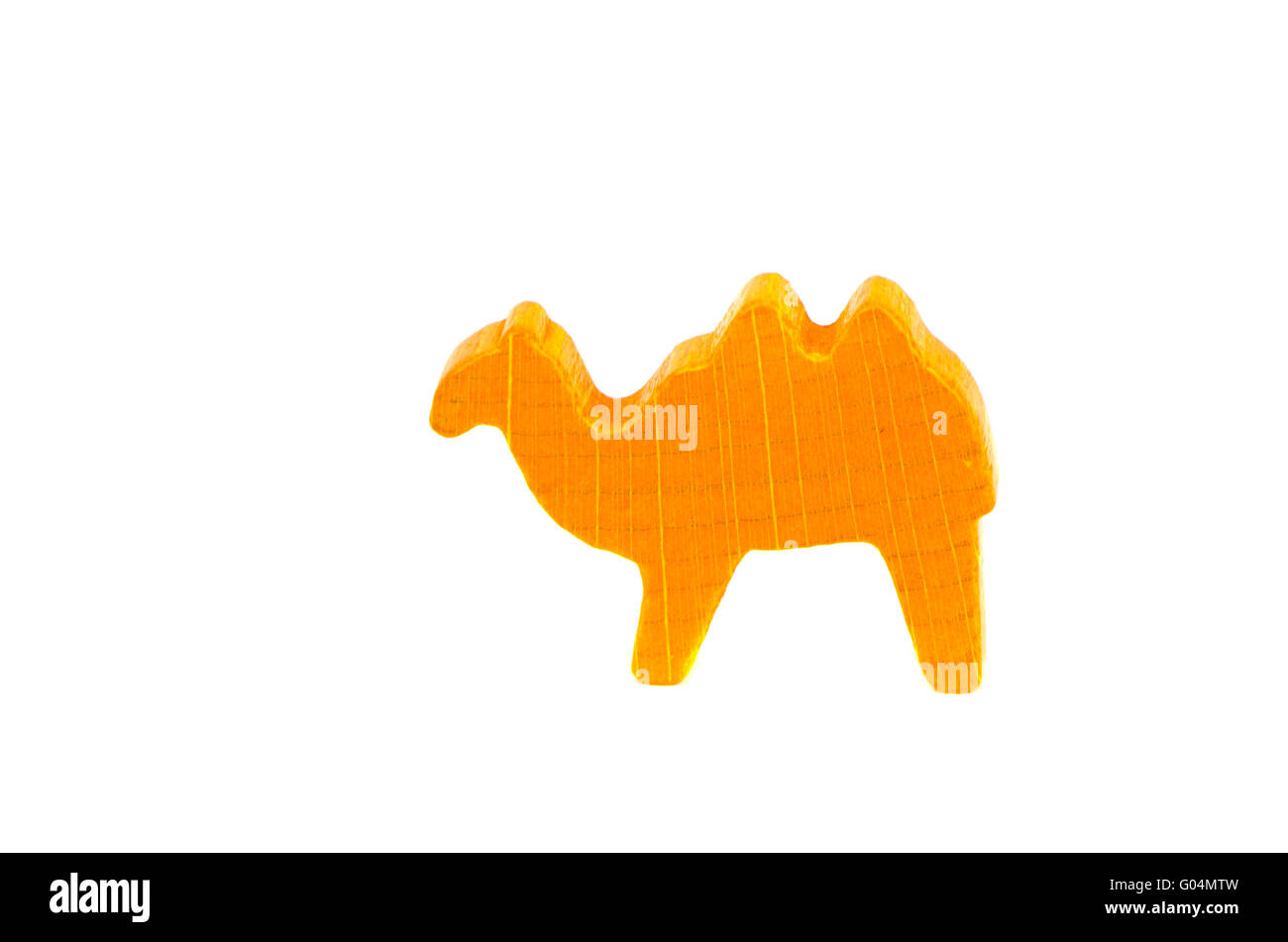 Yellow camel figurine isolated on white Stock Photo - Alamy