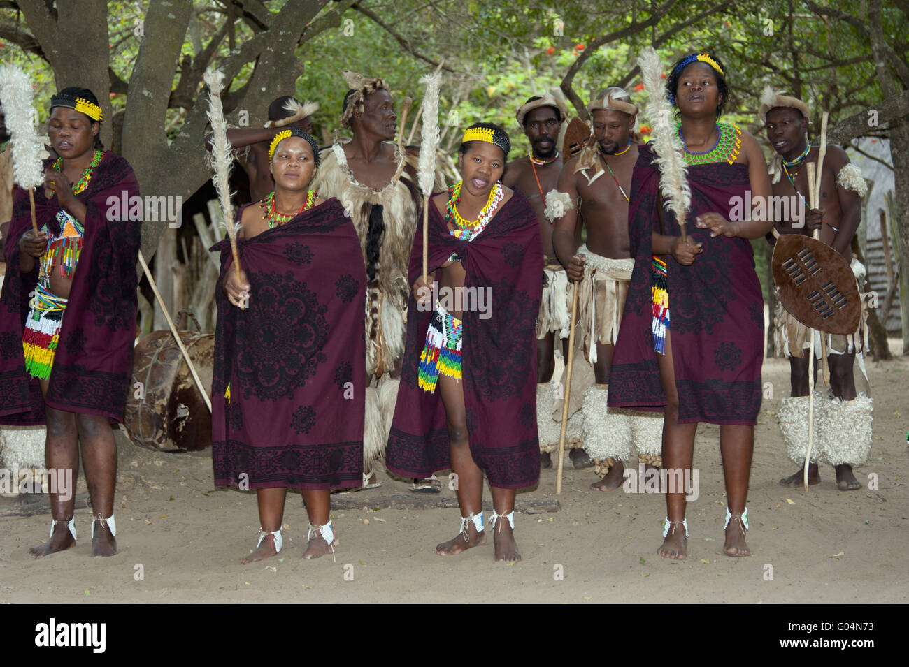 Traditional zulu village hi-res stock photography and images - Alamy