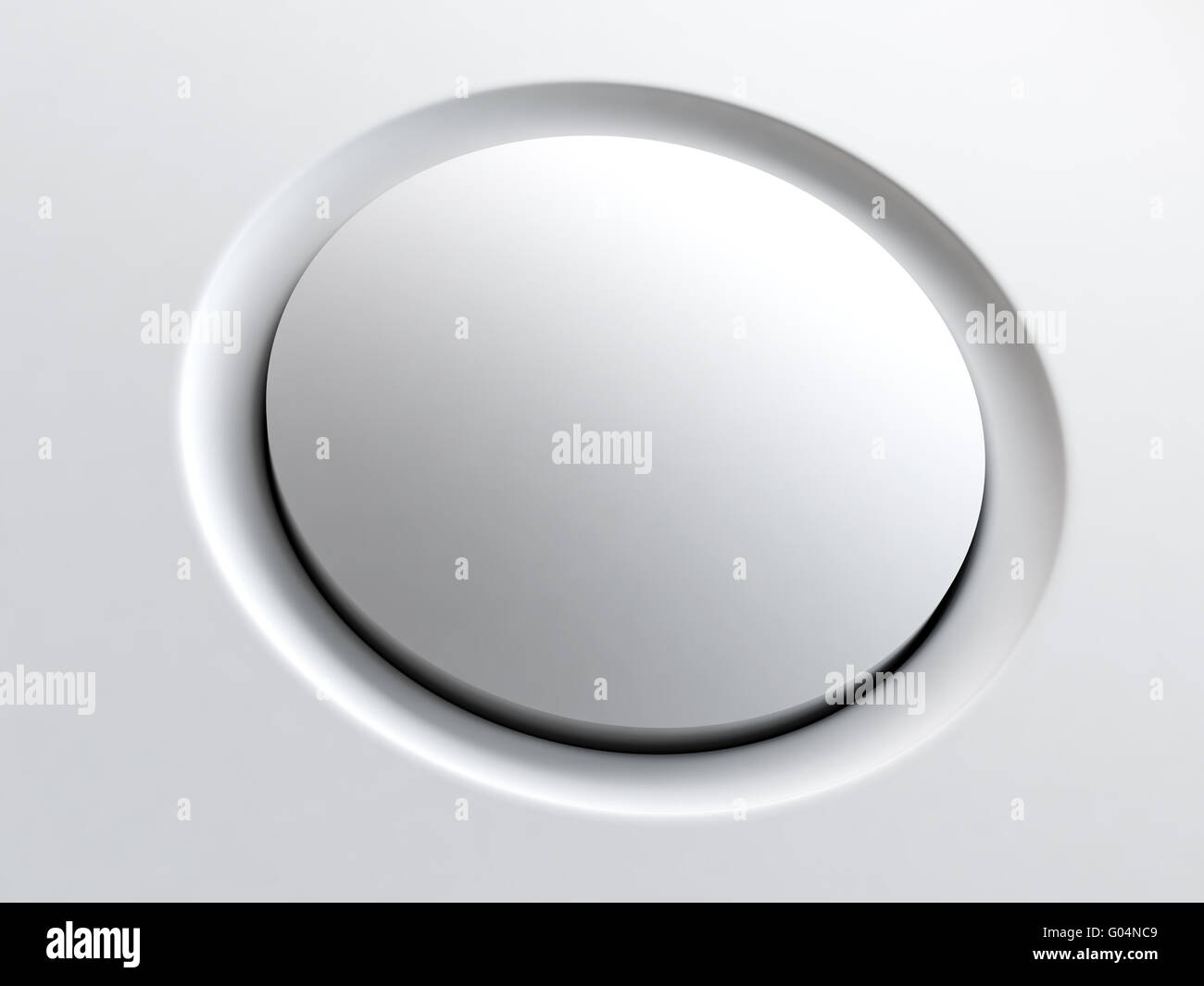 simple plastic round button of modern device or ga Stock Photo - Alamy