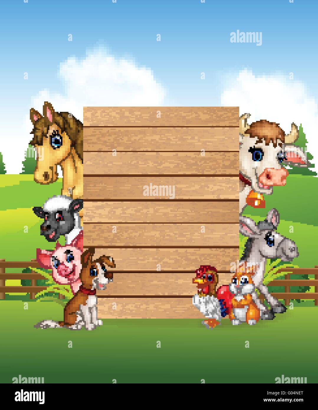 Sheep holding sign Stock Vector Images - Alamy