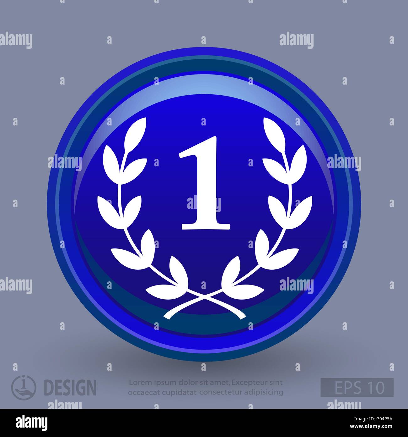 Laurel symbol pictogram Stock Vector Images - Alamy