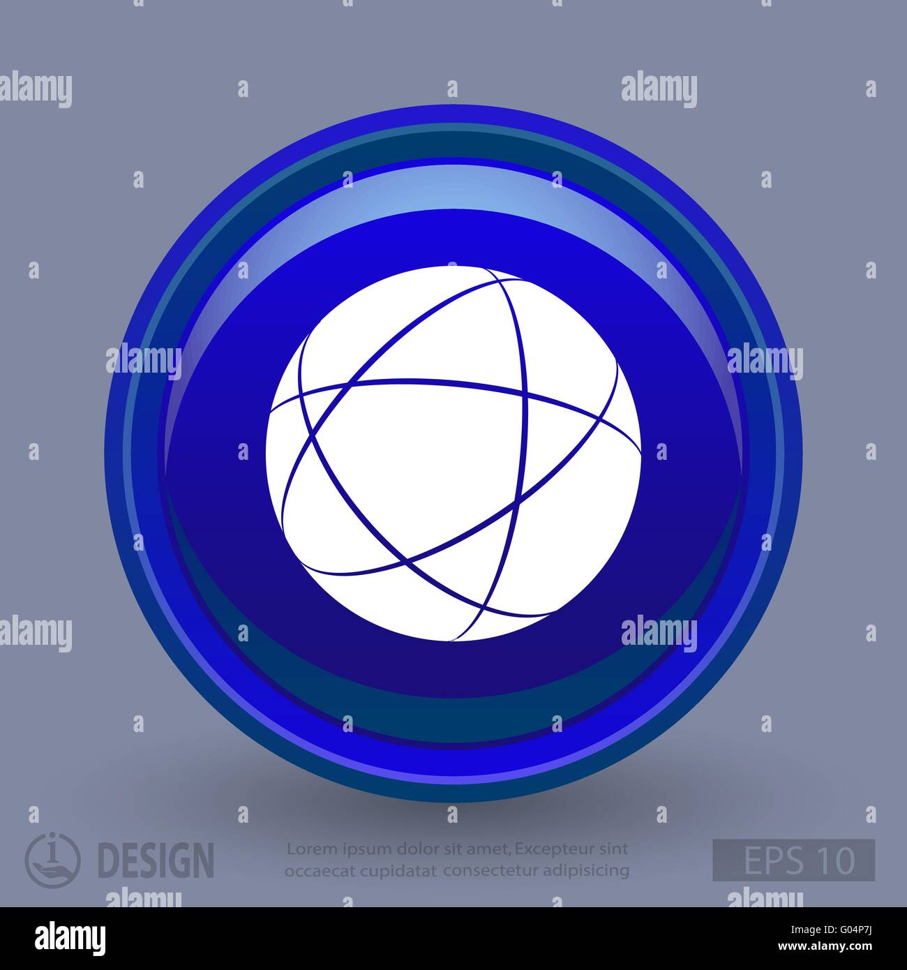 Blue globe computer keyboard background Stock Vector Images - Alamy