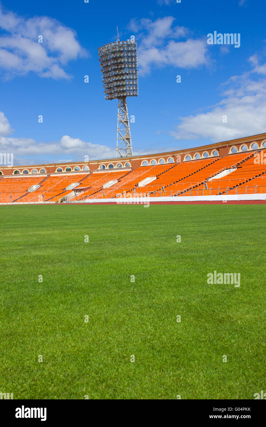 Empty soccer field overview hi-res stock photography and images - Alamy