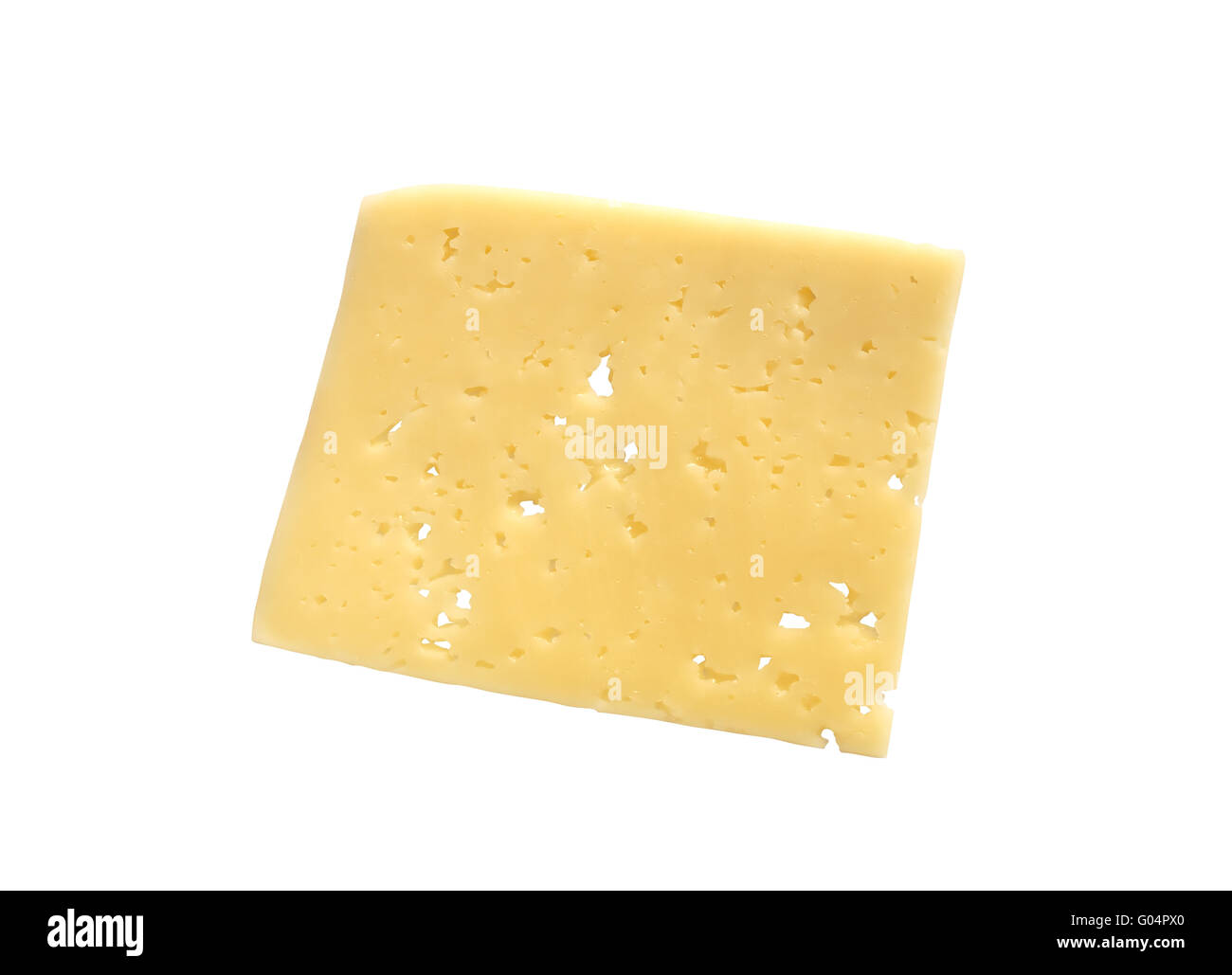Slice of cheese on white background. Isolated with clipping path Stock ...