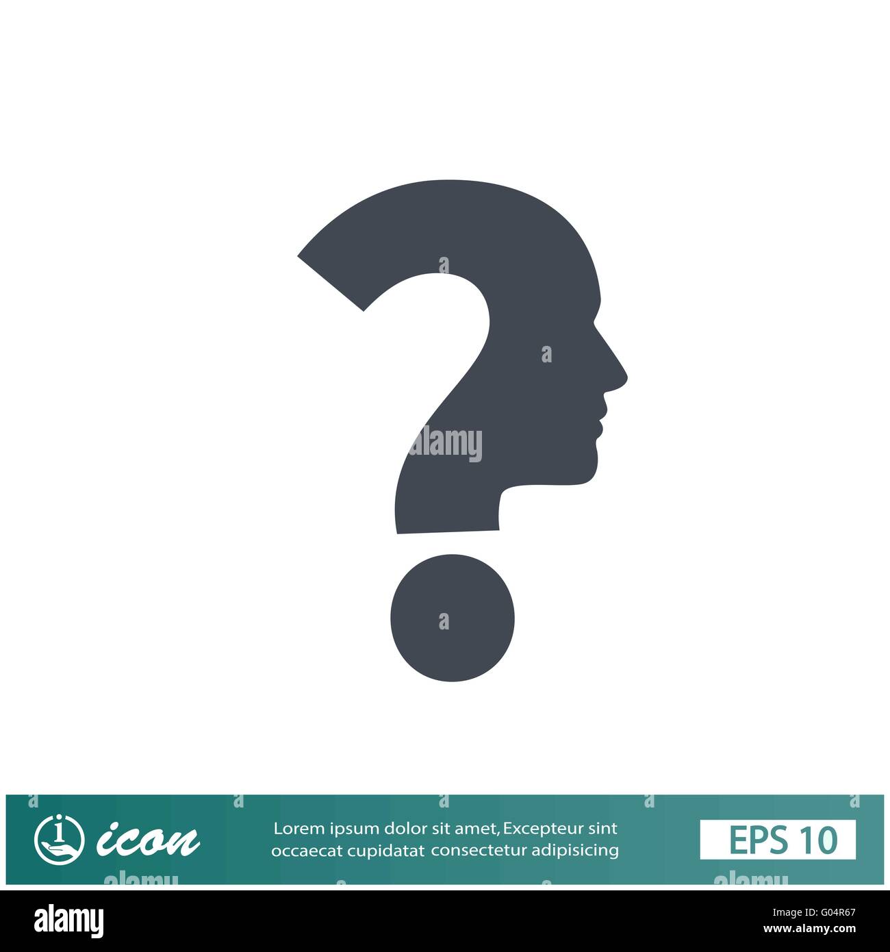Pictograph of question mark and man Stock Vector Image & Art - Alamy
