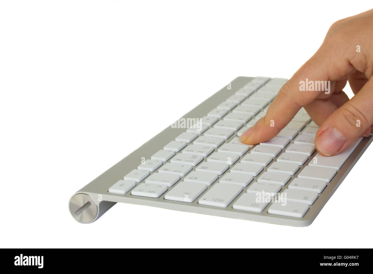 hand on keyboard Stock Photo - Alamy