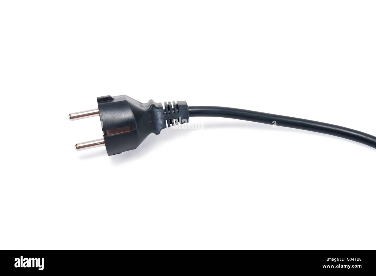 Standart black plug Stock Photo - Alamy