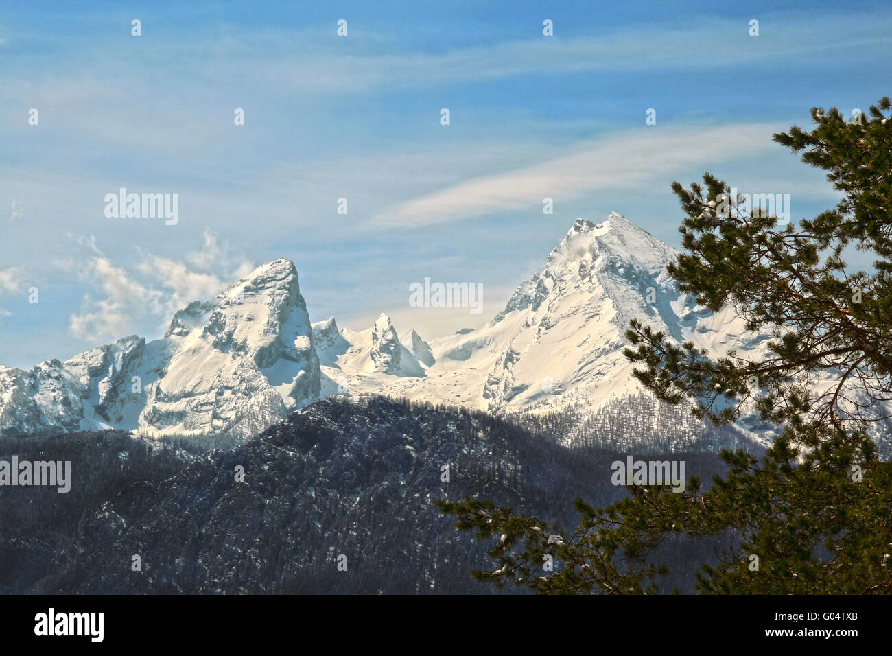 Mount Watzmann near Berchtesgaden in Bavaria Stock Photo - Alamy