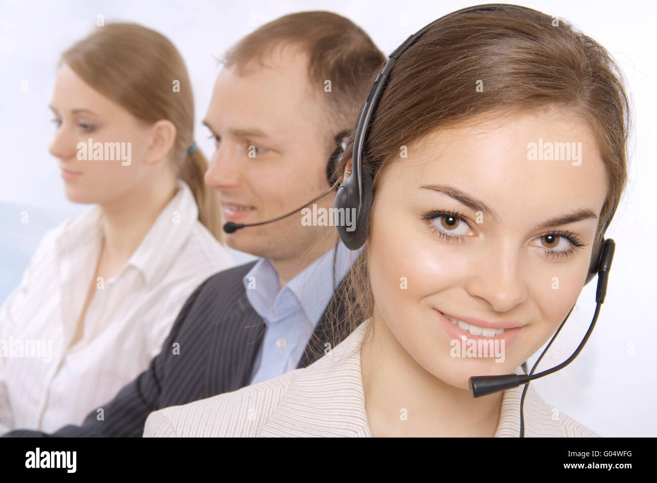 Closeup portrait of a successful female customer s Stock Photo - Alamy