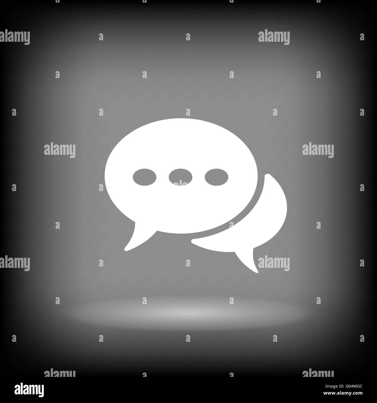 Pictograph of message or chat. Vector concept illustration for design ...