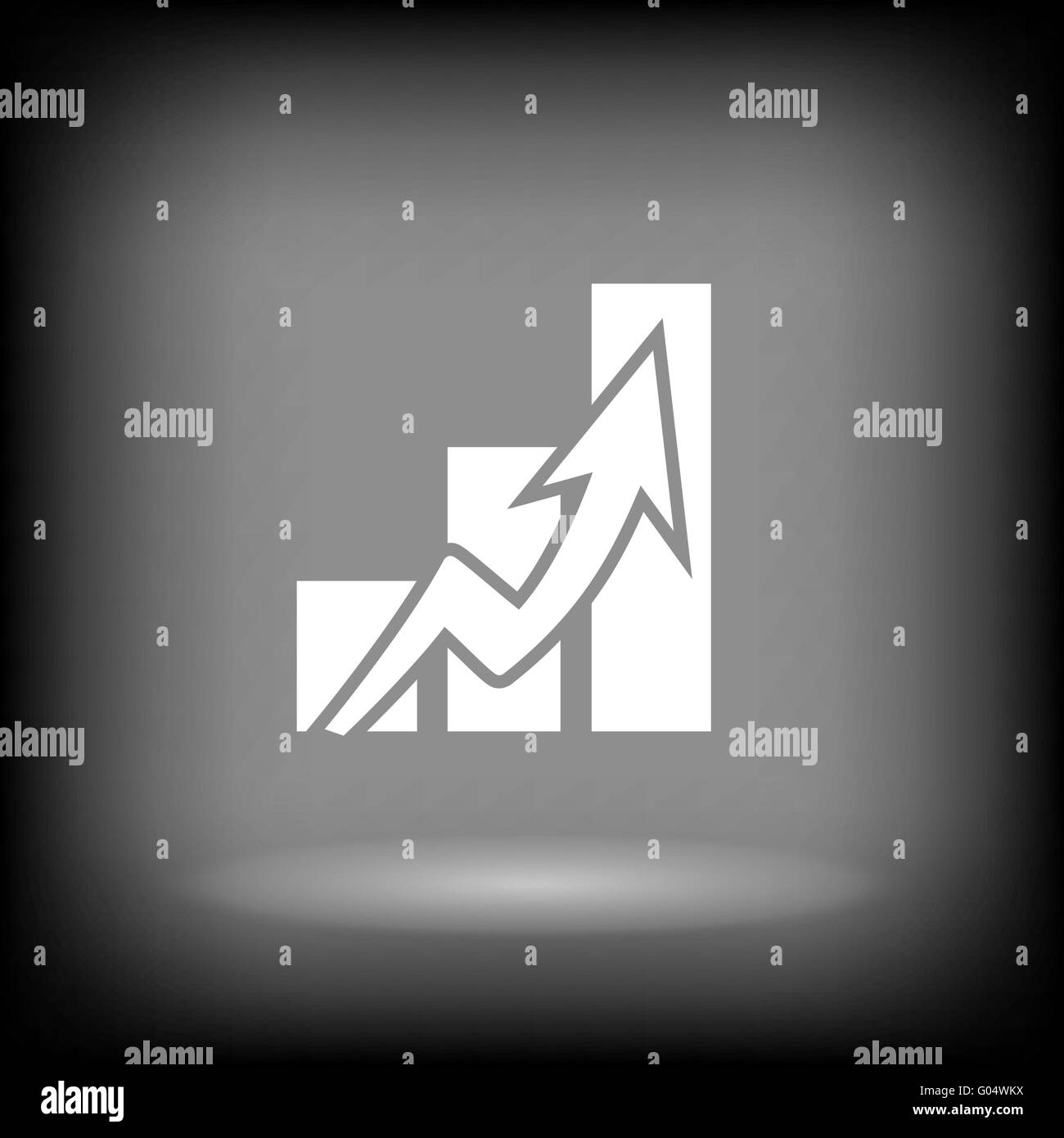 Pictograph of graph. Vector concept illustration for design. Eps 10 ...