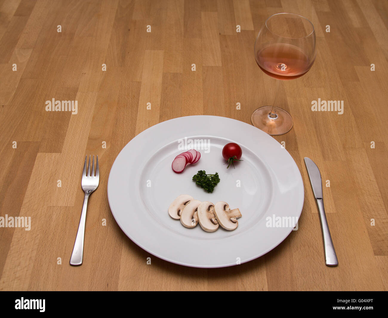 face on plate Stock Photo - Alamy