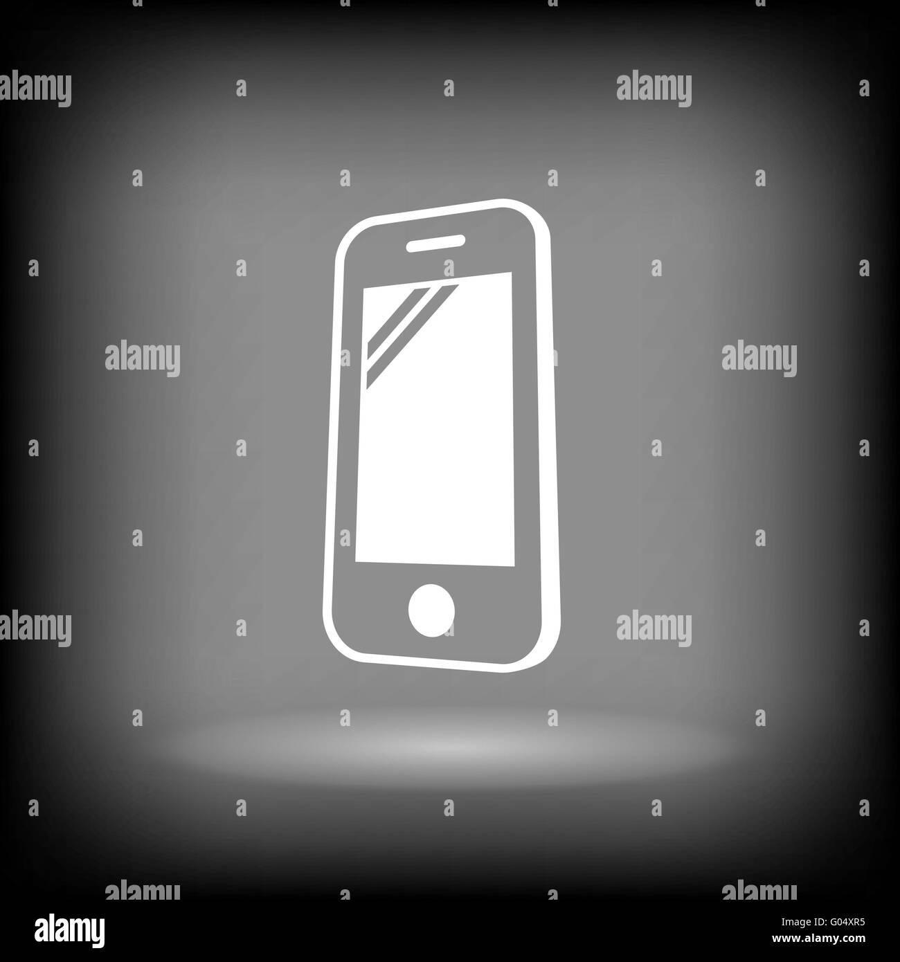 Pictograph of mobile. Vector concept illustration for design. Eps 10 ...