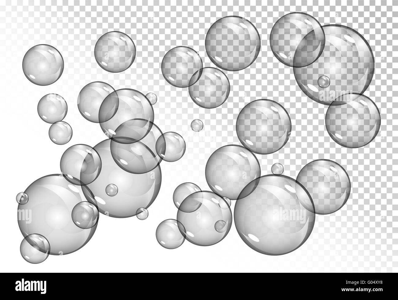 bubbles on transparent background Stock Photo - Alamy