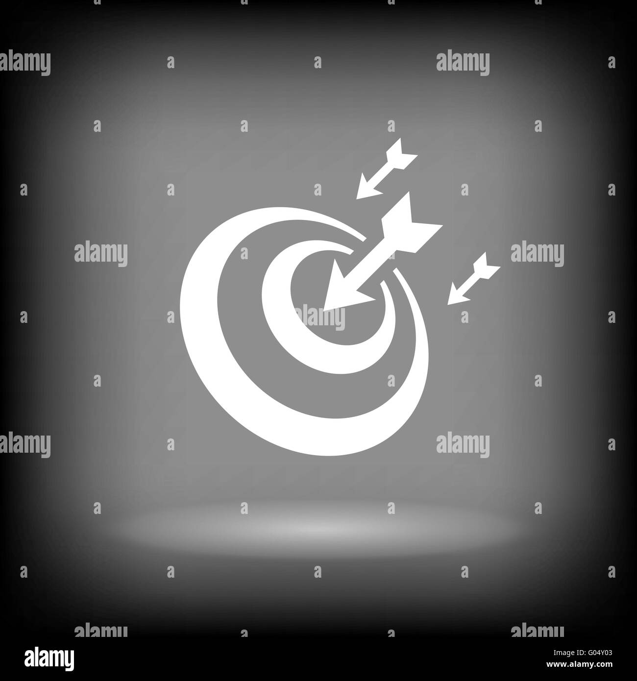 Pictograph of target. Vector concept illustration for design. Eps 10 ...