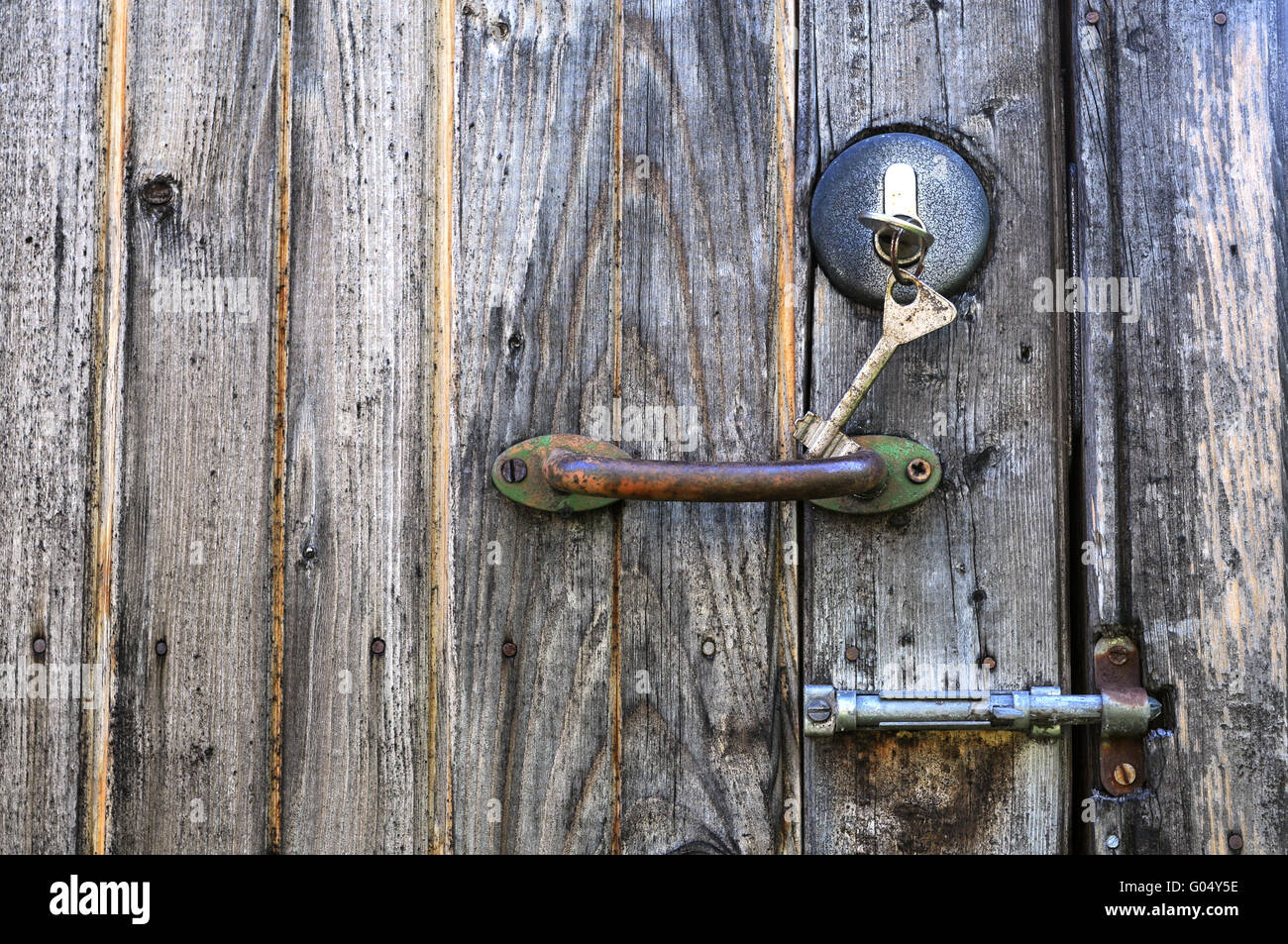 Old Keys, Lock, Latch and Handle Stock Photo - Alamy