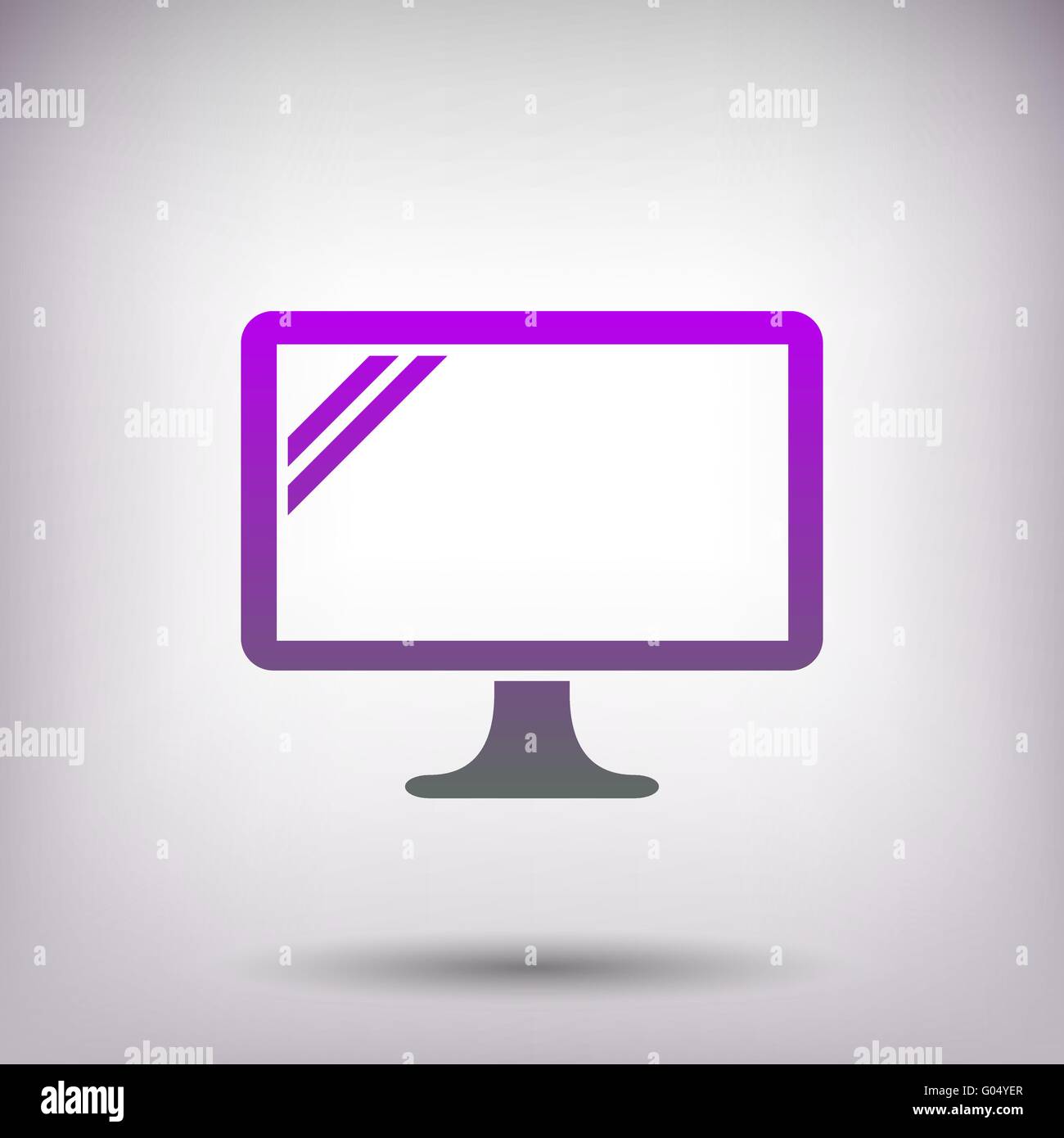 Pictograph of computer. Vector concept illustration for design. Eps 10 ...