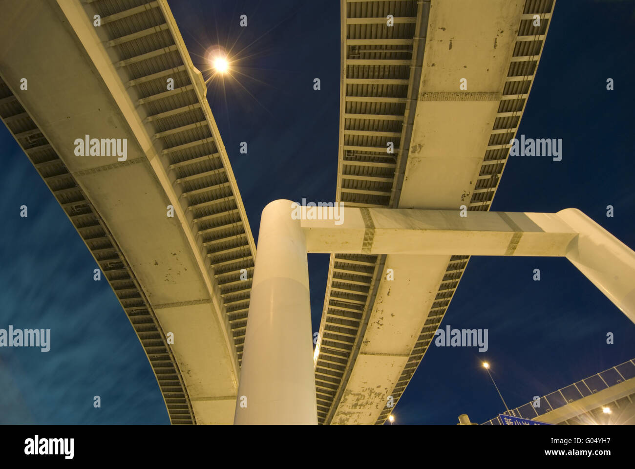 modern powerful highway support and road structure Stock Photo - Alamy