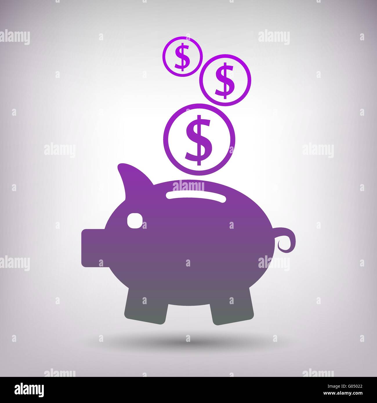 Pictograph of moneybox. Vector concept illustration for design. Eps 10 ...