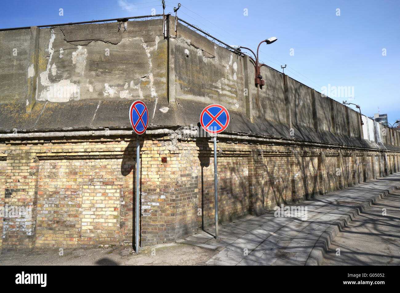 VILNIUS, LITHUANIA - APRIL 02, 2016: The oldest city "Lukiskes" prisons ...