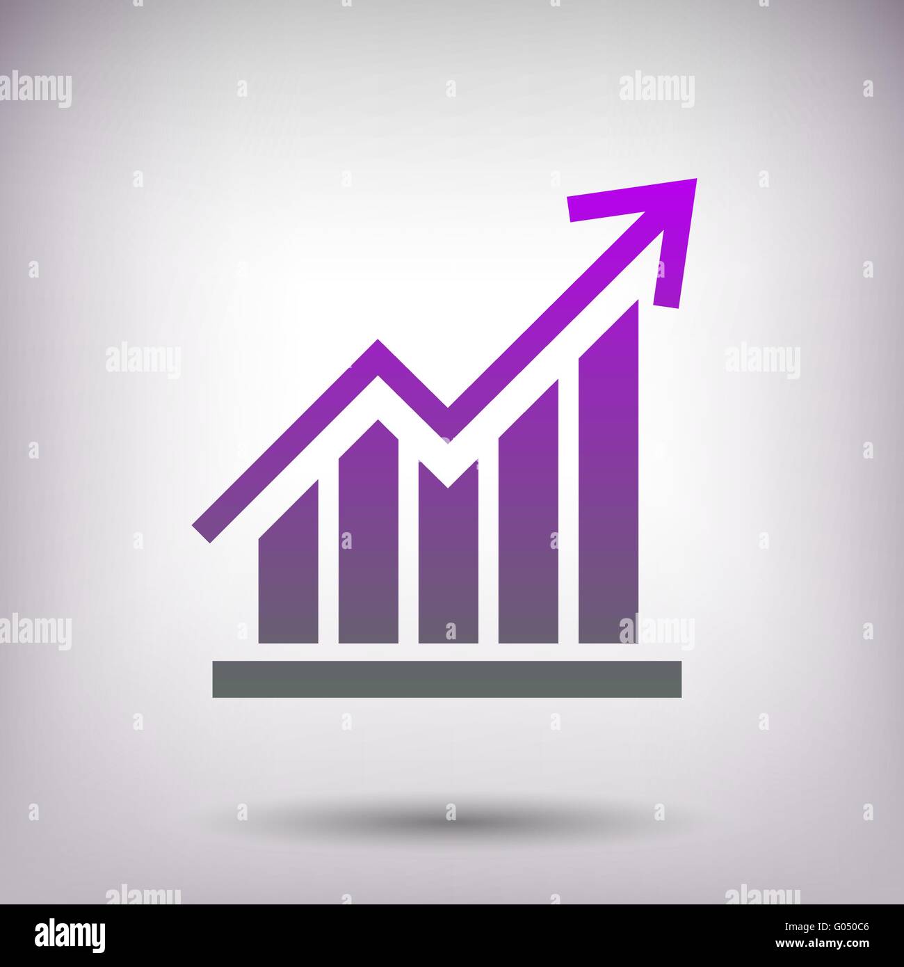 Pictograph of graph. Vector concept illustration for design. Eps 10 ...