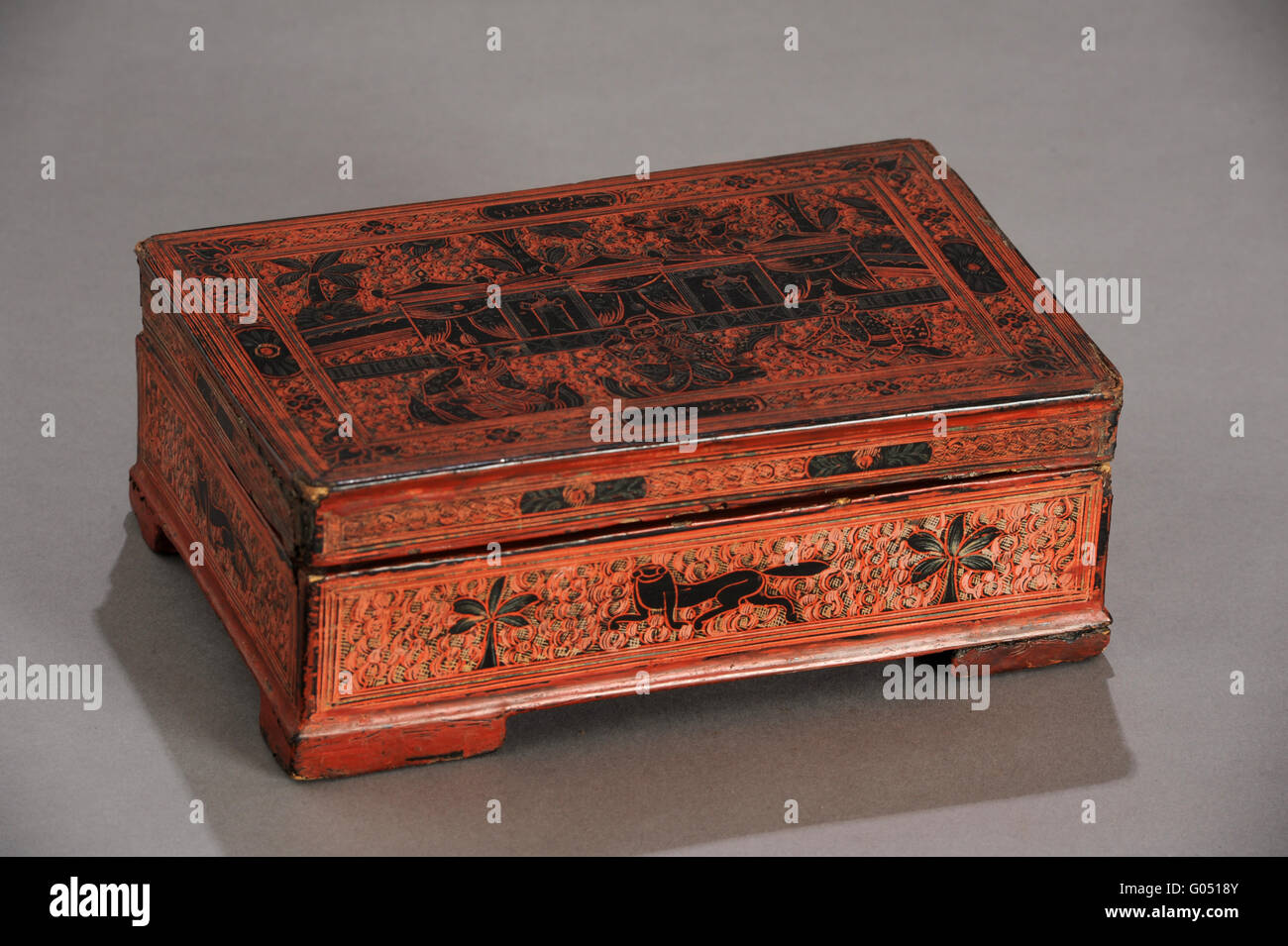 Wooden handicraft box of Burma Stock Photo - Alamy