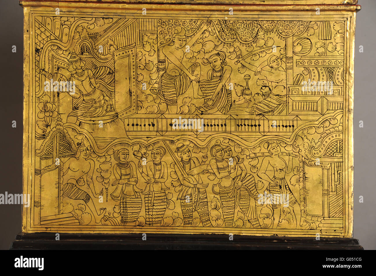 Burmese decorative design Stock Photo - Alamy