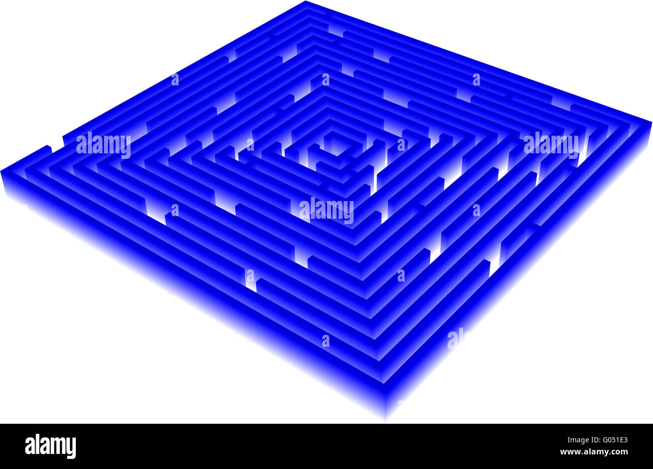 3d maze vector hi-res stock photography and images - Alamy