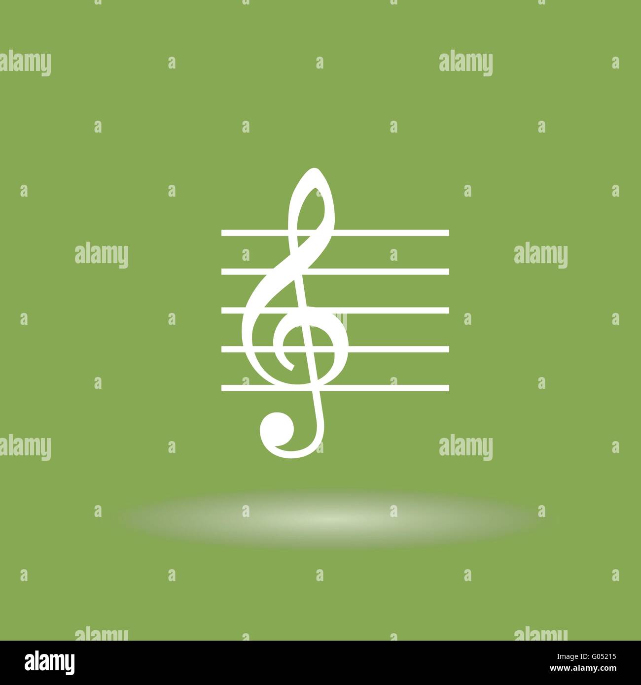 Pictograph of music key. Vector concept illustration for design. Eps 10 ...