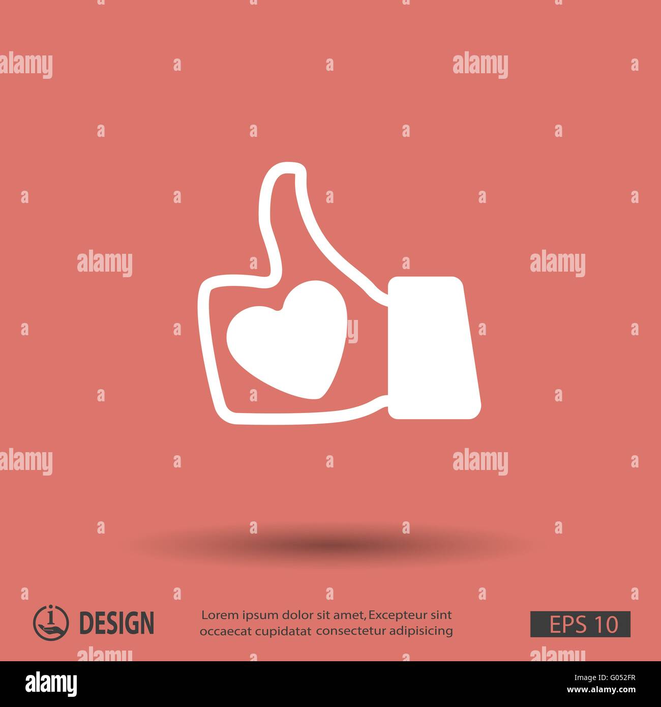 Pictograph of like. Vector concept illustration for design. Eps 10 ...