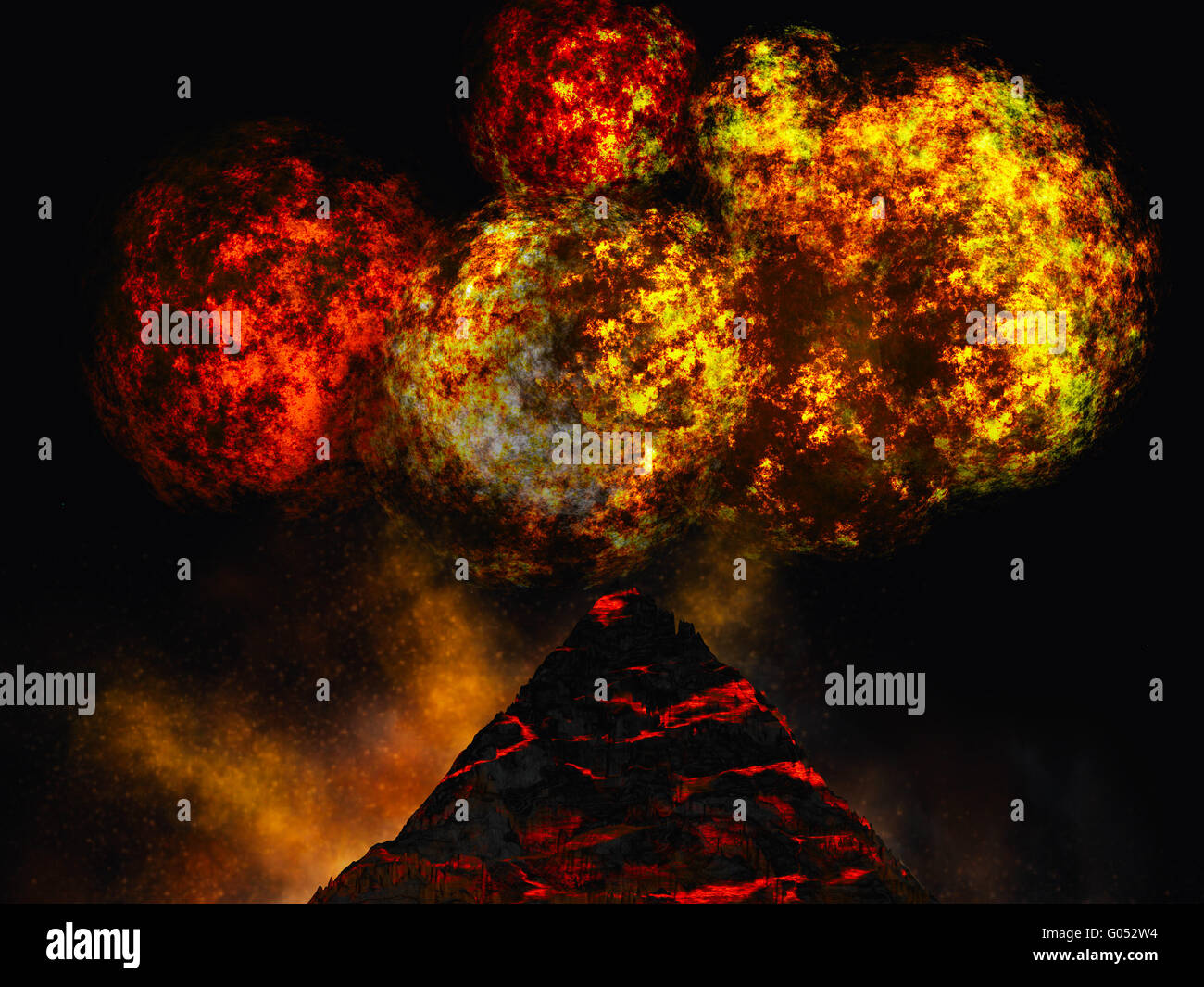 Young volcano being born Stock Photo - Alamy