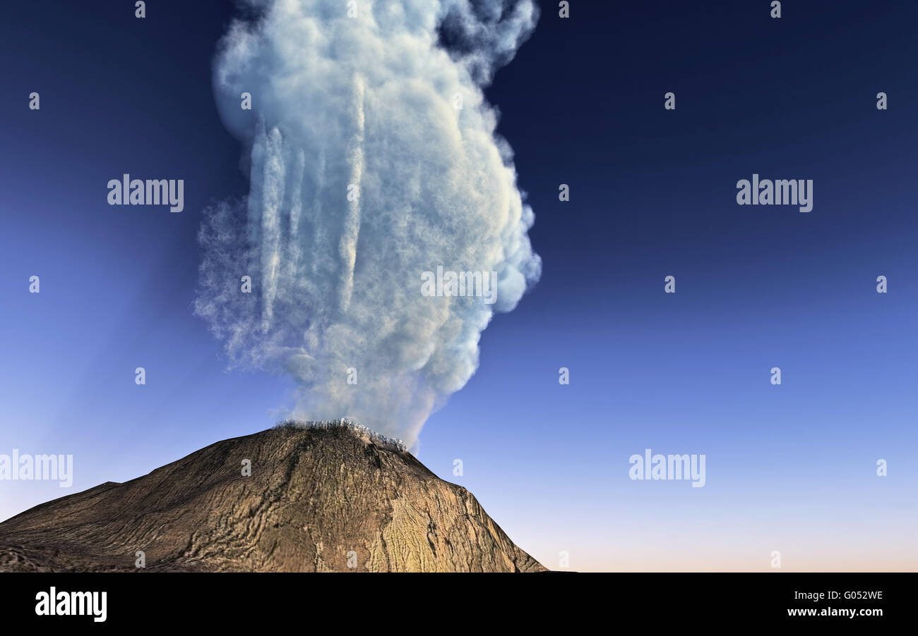 Young volcano being born Stock Photo - Alamy