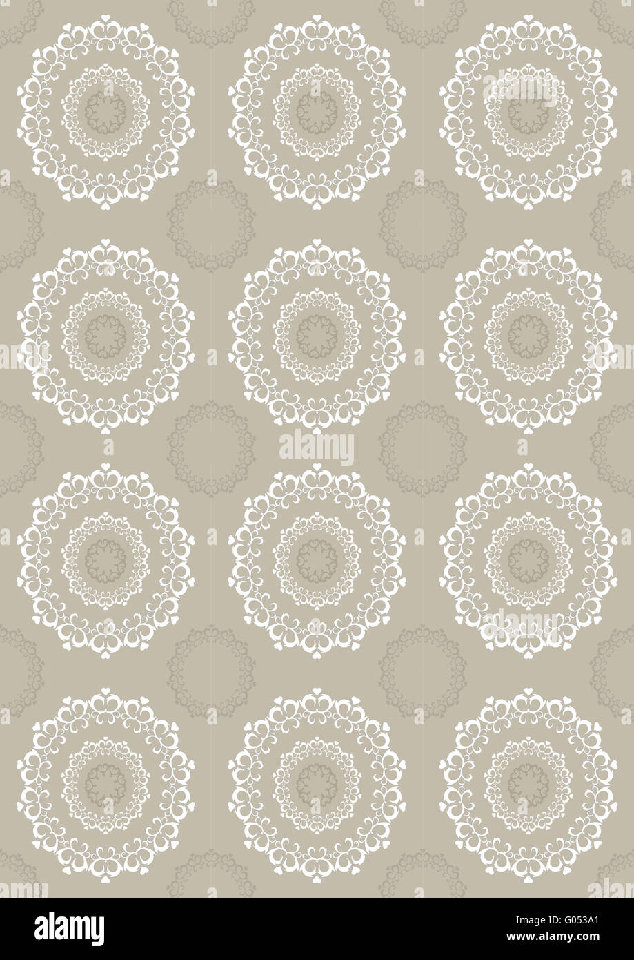 Seamless light beige background with openwork circ Stock Photo - Alamy
