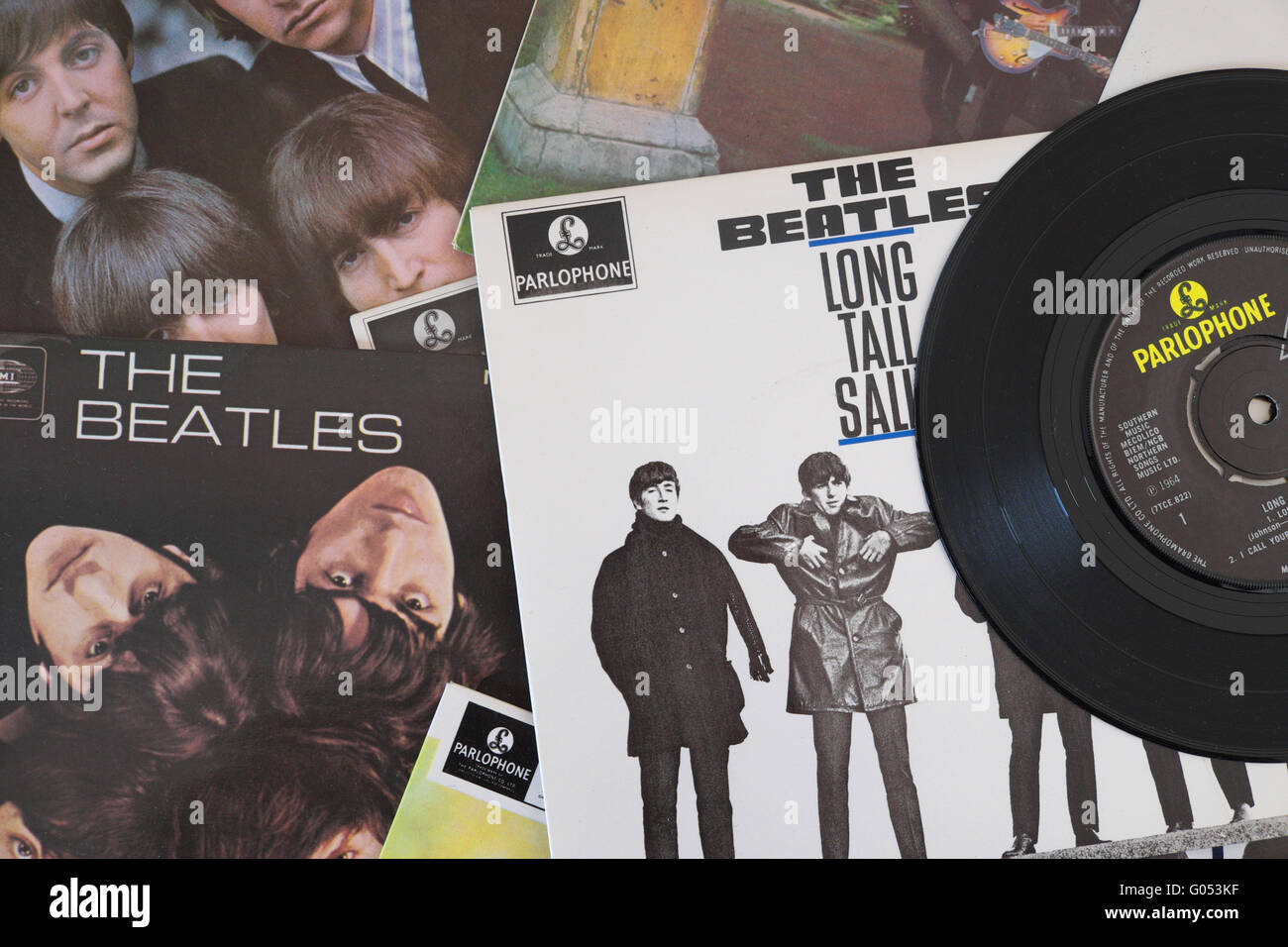 Beatles records covers hi-res stock photography and images - Alamy
