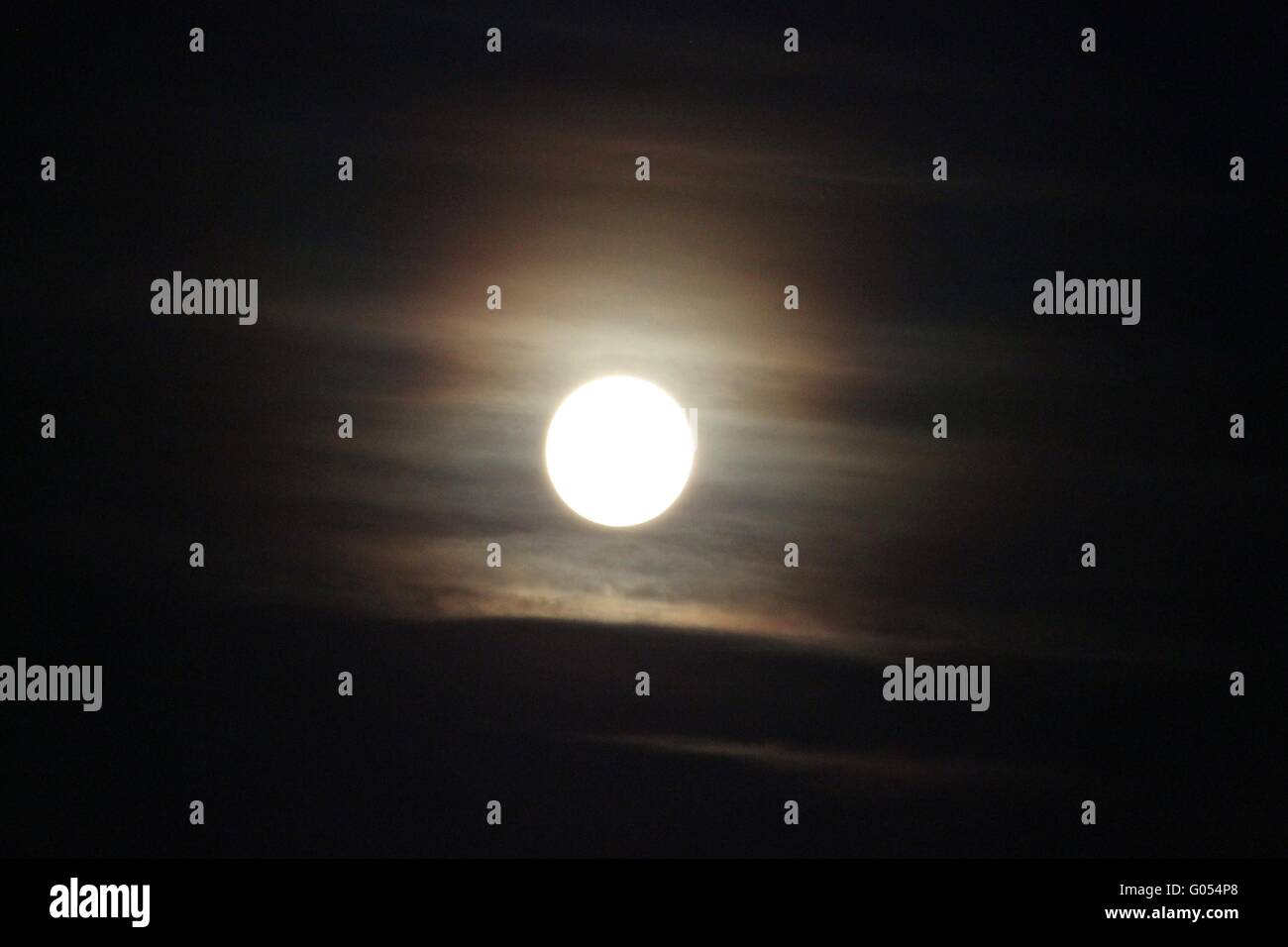 Full Moon Night Stock Photo - Alamy