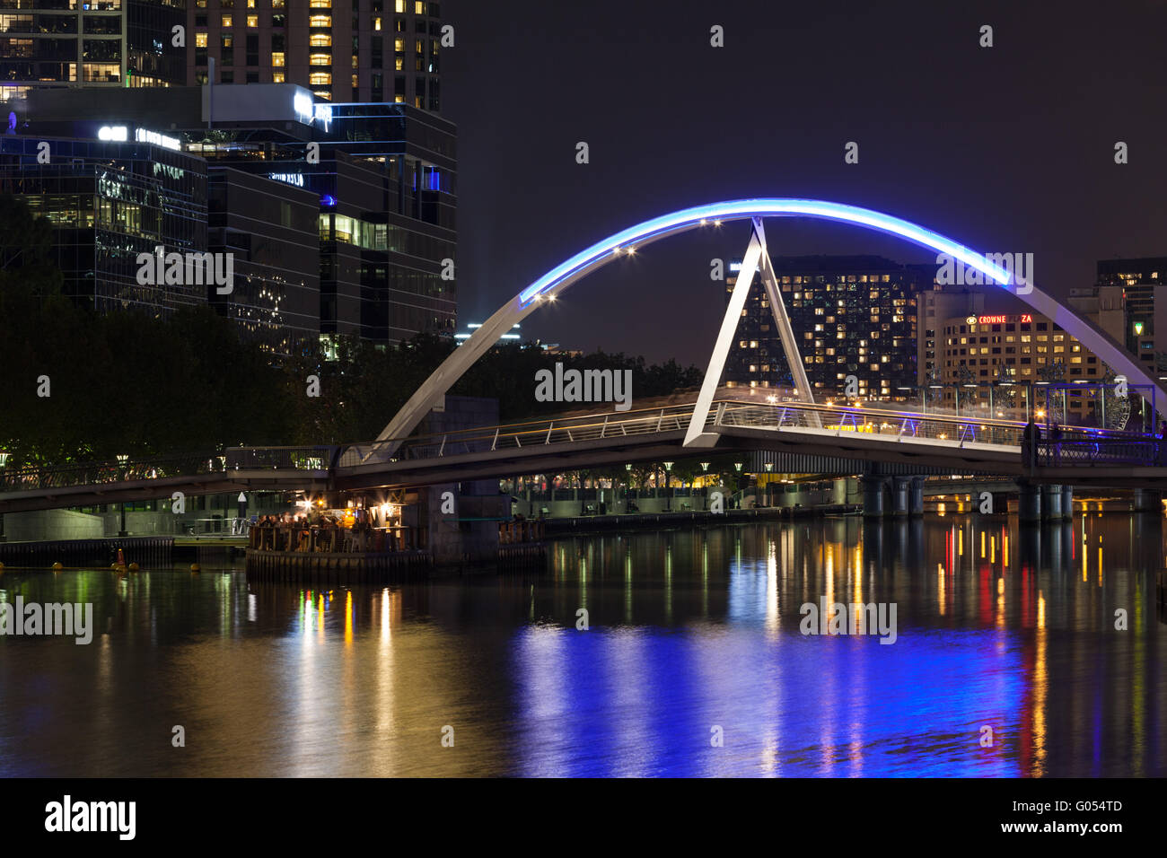 Melbourne footbridge hi-res stock photography and images - Alamy