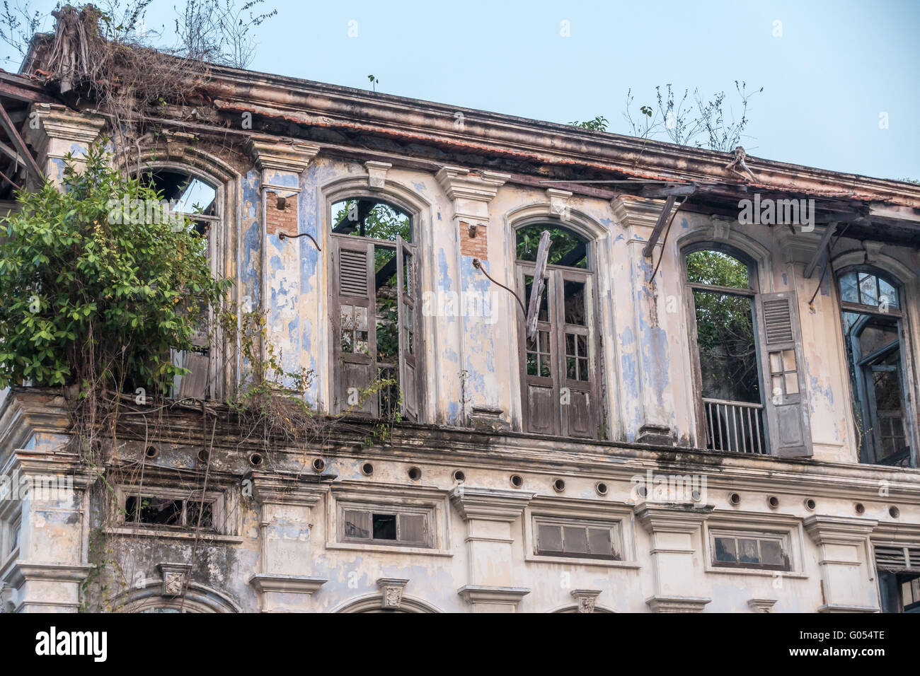 Abandoned school (Shih Chung Branch School), Penang, Malaysia Stock ...
