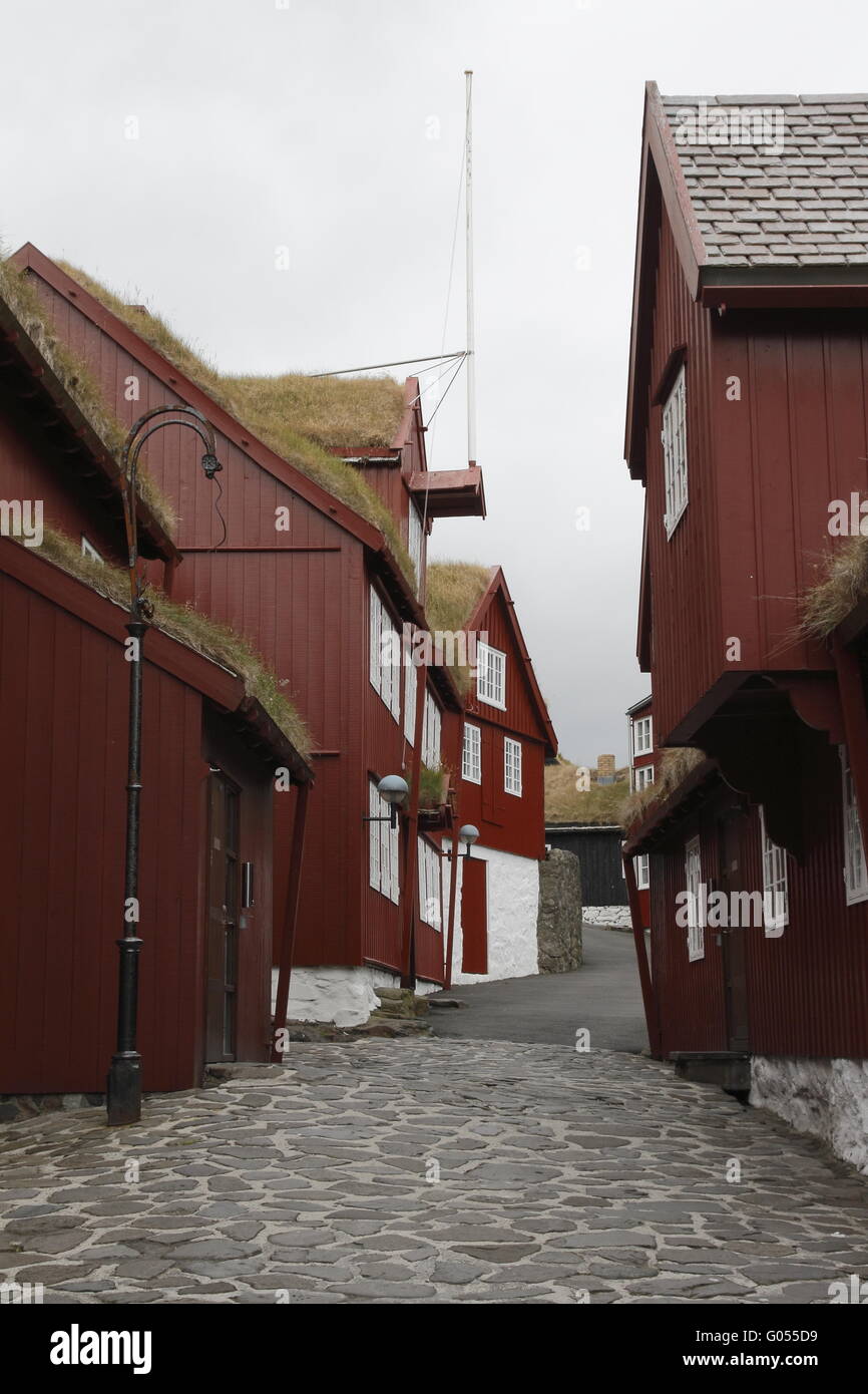 Tinganes - the old town of Tórshavn. Faroe Islands Stock Photo - Alamy